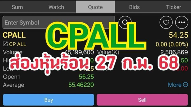 ส่องหุ้นร้อน 27 ก.พ. 68 | Share2Trade